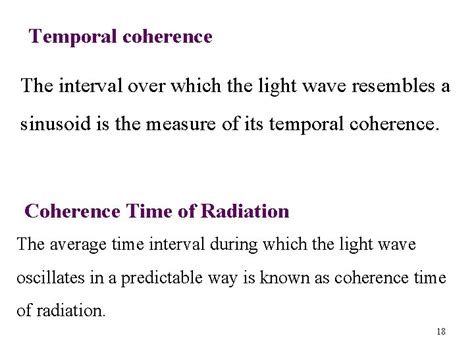 Coherence Spatial Temporal Interference Youngs Double Slit Experiment