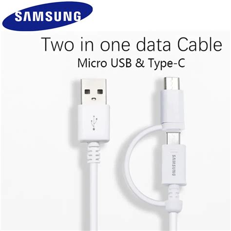 Original Samsung In Usb Micro Usb Cable Type C Fast Charger Cable M Data Cable For