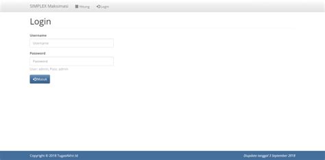 Source Code Simplex Maksimasi Php Mysql Tugasakhirid