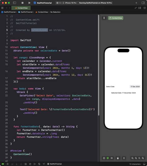 Swiftui Datepicker Syntax And Basic Examples 4