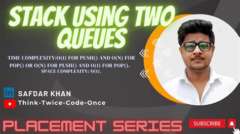 StackUsingTwoQueues Stack Queue GFG Java PlacementPreparationSeries