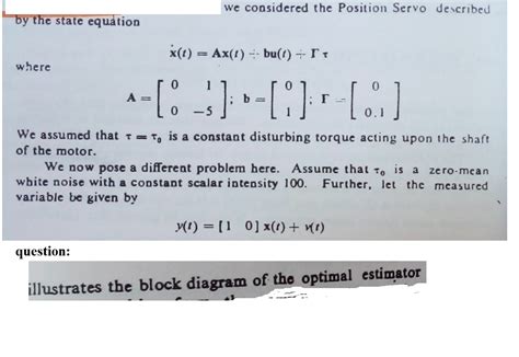 Questionillustrates The Block Diagram Of The Optimal