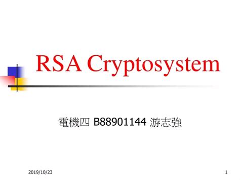 ppt rsa cryptosystem algorithms implementation and security