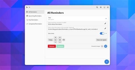 Need A Simple Reminder App Try Reminders For Linux Omg Linux