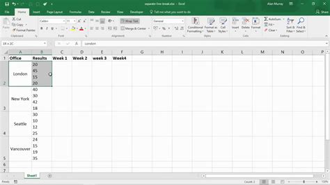 split text into multiple lines excel design talk