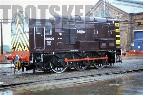 35mm Slide Br British Railways Diesel Loco Class 08 08629 1993 Wolverton Origina Eur 7 12