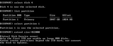 DiskPart Cannot Extend Partitions Beyond 2TB Resolved