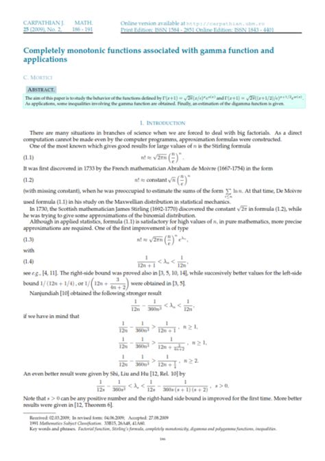 Completely Monotonic Functions Associated With Gamma Function And Applications