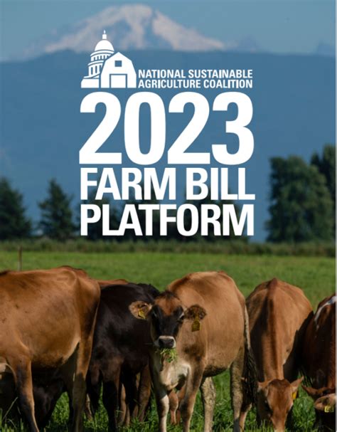 Nsacs 2023 Farm Bill Platform National Sustainable Agriculture Coalition