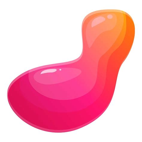 Premium Vector Colorful Slime Blob Dripping Down Creating Abstract Shape