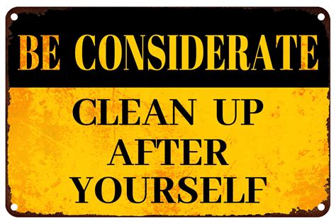 Clean Up After Yourself Poster