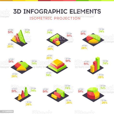 아이소메트릭 3d 벡터 그래프 및 차트 컬렉션 0명에 대한 스톡 벡터 아트 및 기타 이미지 0명 3차원 형태 개념 Istock