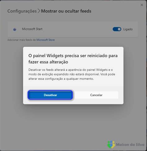 Como Habilitar ou Desabilitar Feeds de Notícias no Painel de Widgets no Windows 11 Maison da Silva