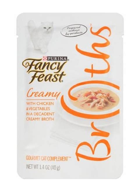 Fancy Feast Decadent Creamy Chicken Broth 1 Single Pouch 14 Oz Wet Cat Food