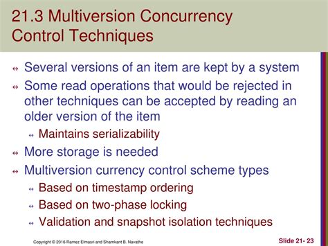 Ppt Concurrency Control Techniques Overview Two Phase Locking