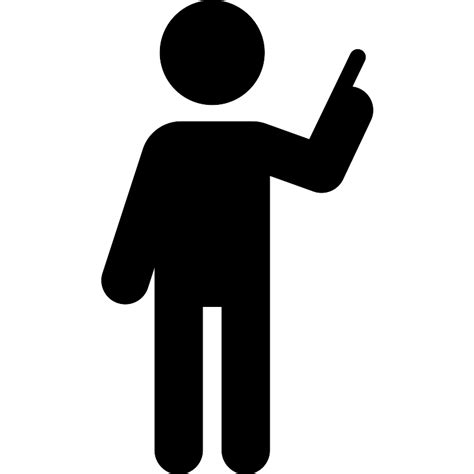Man Pointing Vector SVG Icon SVG Repo