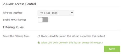 How To Set Up MAC Filtering Of TP Link Cable Modem RoutersBlue UI
