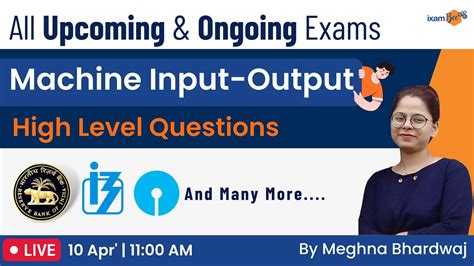 All Upcoming And Ongoing Exams Machine Input Output Reasoning By