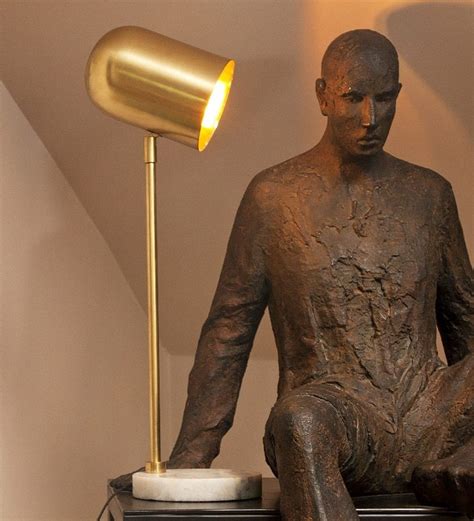 Buy Gold Steel Table Lamp By Orange Tree Online E2 E2 WTF Deals Reg Pepperfry Product