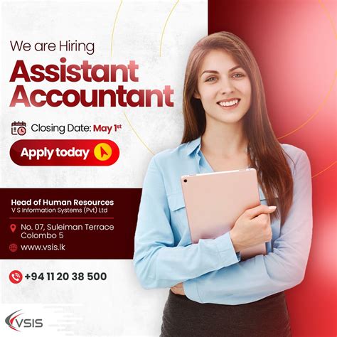 V S Information Systems Pvt Ltd On Linkedin Vsis Vacancy Hiring Assistantaccount