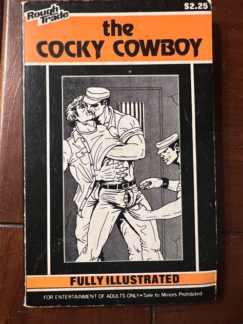 Vintage Gay Pulp Fiction Book The Cocky Cowboys Rough Trade Etsy