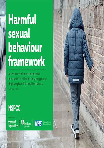 Harmful Sexual Behaviour Framework An Evidence Informed Operational