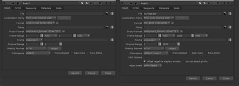 q100460 setting knob defaults for file specific formats in nuke foundry