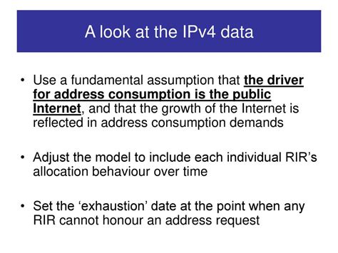 Ipv4 Address Lifetime Expectancy Ppt Download