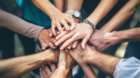 Premium Photo Building Bridges Fostering Teamwork Success Through Diversity Collaboration And