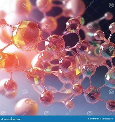 Science Molecule Molecular Dna Model Structure Ai Generated Stock