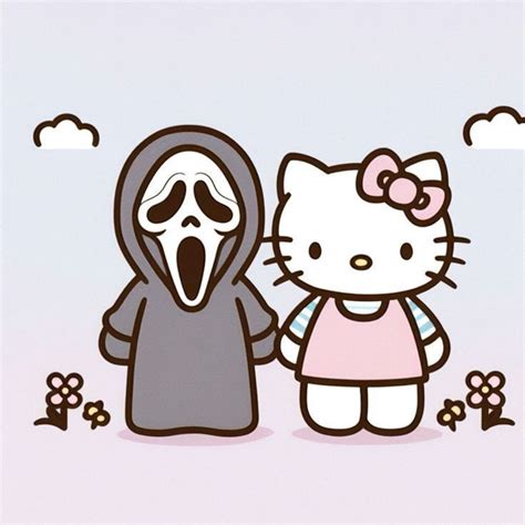 Scream Y Hello Kitty Hello Kitty Wallpaper Hello Kitty Drawing