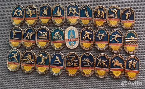 Значки Олимпиада 80 Спорт полный набор купить в Сочи | Хобби и отдых ...