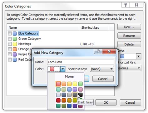 Color Code Outlook For Easier Management