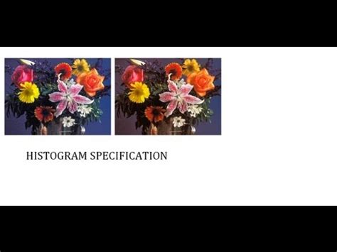 Histogram Specification Using Matlab MATLAB Programming