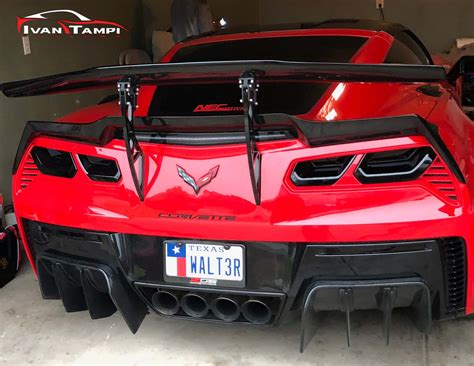 Xik Carbon Fiber Rear Diffuser Series 1 C7 Corvette Stingray Z06