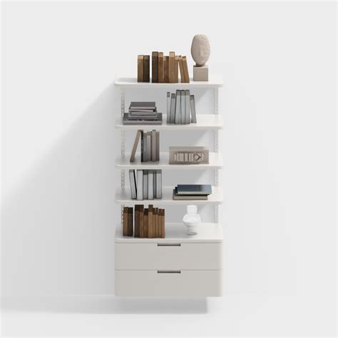 现代置物架3d模型下载 置物架3d模型下载 免费3dmax模型库 酷家乐