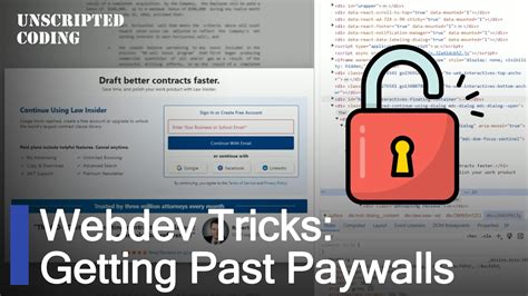 Heres How To Get Past Many Website Paywalls Unscripted Coding Youtube