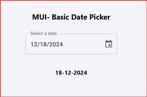 Create A Material Ui Custom Date Picker With React Js