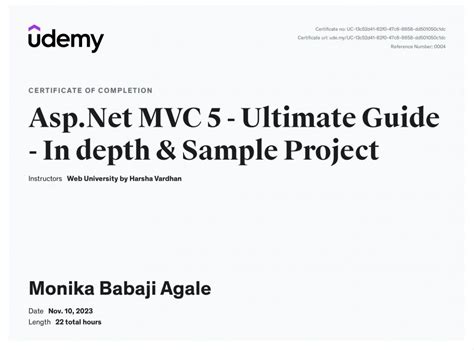 monika agale on linkedin successfully completed asp mvc5