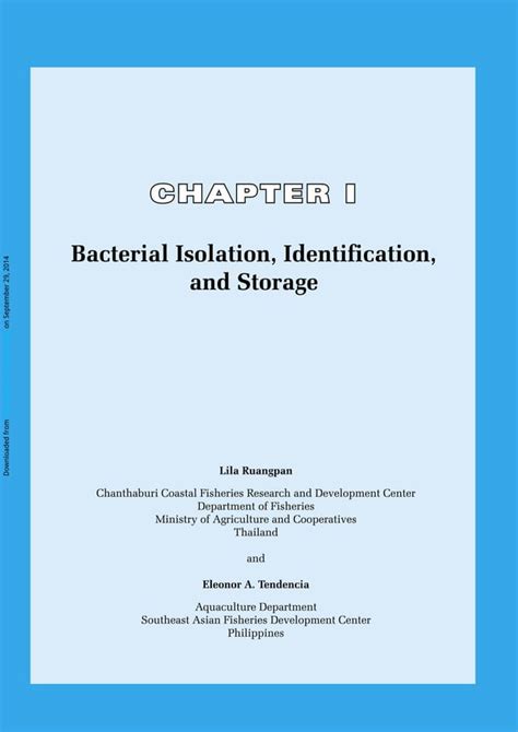 Chapter1 Bacterial Isolation Identification And Storage Pdf