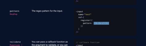 Pattern Validation Doesnt Work Properly · Issue 2562 · React Hook Formreact Hook Form · Github