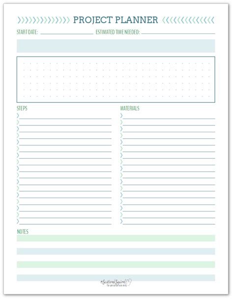 Project Planner Notebook Template