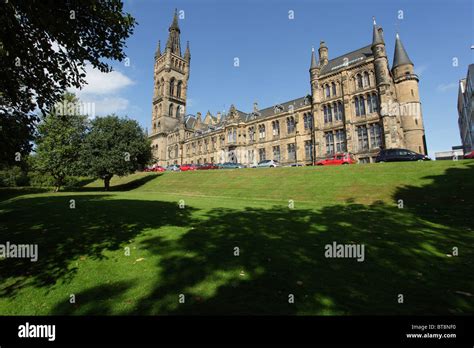 University Of Glasgow Main Building South Facade On The Gilmorehill