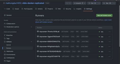 Deploy Github Self Host Runner với Docker Compose dùng Replicated Mode