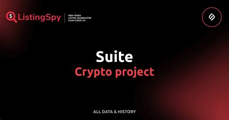 Suite Crypto Project Suite Token Listings Events Analysis Listingspy