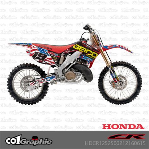 Graphics Decals Stickers Full Kit For Honda Cr125r Cr250r 2002 2012 Ebay