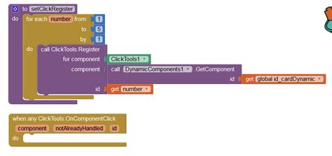 Click Event On A Button Created With Dynamiccomponents Mit App Inventor Help Mit App