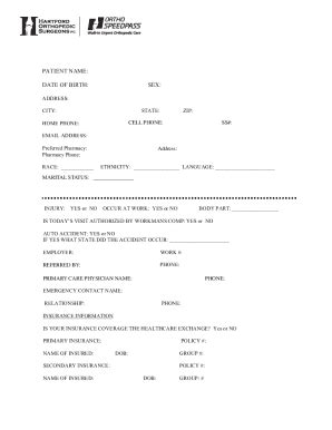 Fillable Online PATIENT NAME DATE OF BIRTH SEX Fax Email Print PdfFiller