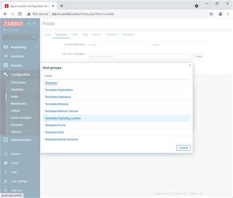 Debian 11 Bullseye Zabbix 50 Add Monitoring Target Debian Server World