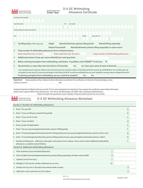 Form D4 Dc ≡ Fill Out Printable Pdf Forms Online